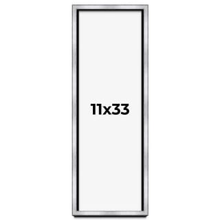 11x33 Shadow Box Frame Silver | 1.375 Inches Deep Real Wood - Bed Bath ...