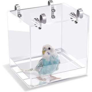 Transparent Acrylic Bird Bath Box - Bed Bath & Beyond - 41893256