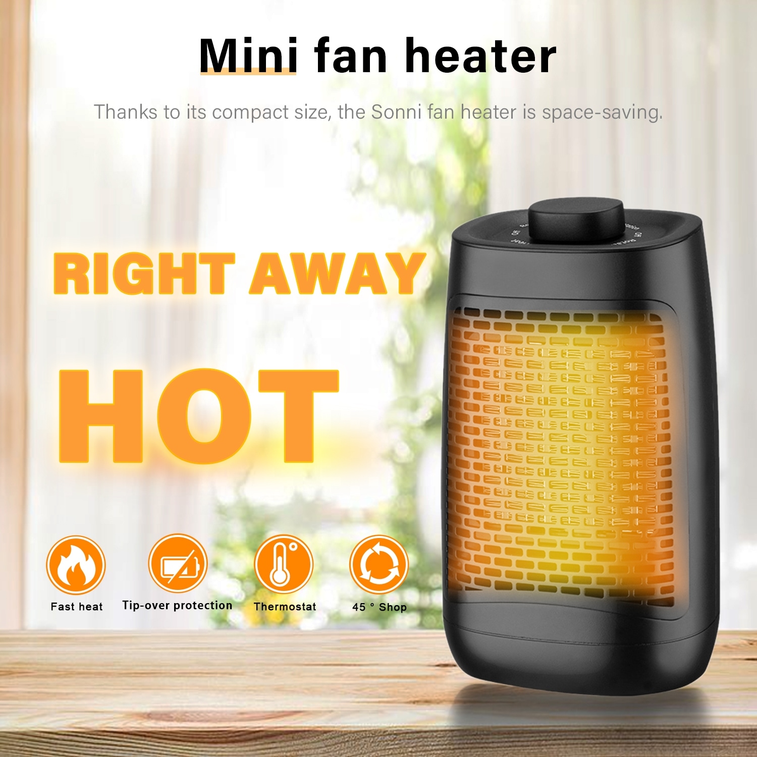Smart 500W/800W Portable Electric Heater - On Sale - Bed Bath & Beyond ...