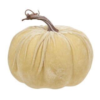 Cream Velvet Pumpkin 6.5" - Bed Bath & Beyond - 36295935
