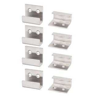 Ceramic Tile Display Wall Hanger Fastener Silver Tone 8pcs - Silver ...