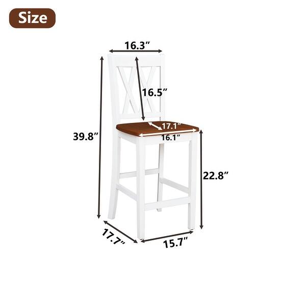 4-Piece Counter Height Kitchen Dining Chairs Set - Bed Bath & Beyond ...