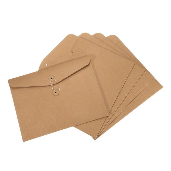 5pcs String File Folders A4 Document Holder Filing Envelopes Jacket ...