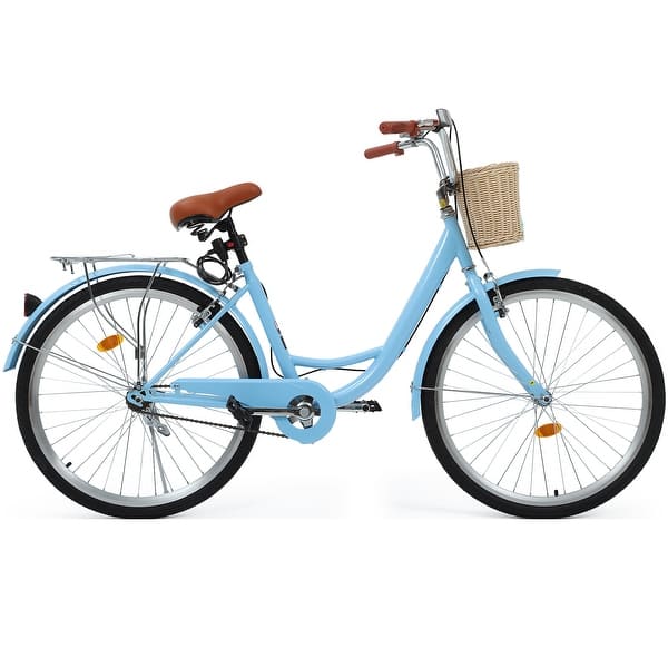 Moasis24/ 26" Cruiser Bike Adjustable Step Through Bike Commute Bike ...
