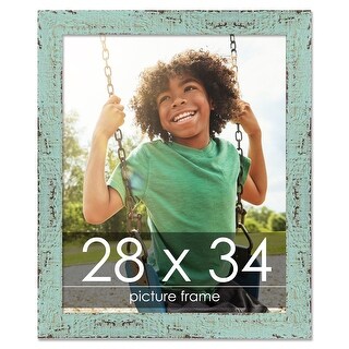 28x34 Frame Green Rustic Farmhouse - Shabby Chic Wood Picture Frame ...
