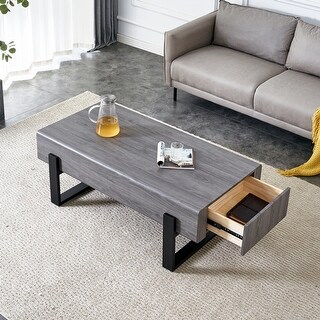 Coffee Table Made Of Mdf Material. Equipped With Drawers Made Of Solid ...