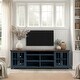 Bridgevine Home Modern Farmhouse 96 inch TV Stand Console for TVs up to ...