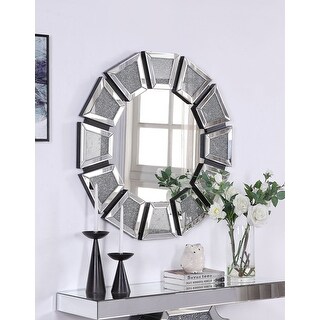 ACME Nowles Wall Decor Mirrored and Faux Stones - Bed Bath & Beyond ...