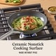 Calphalon Ceramic Nonstick 8" and 10" Frying Pan Set, Silver Ash - Bed ...