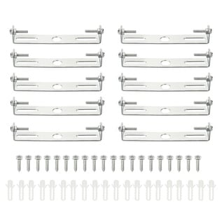 Ceiling Light Plate 100x18x17mm Light Fixture Chandelier Mounting Bracket 6 Set - Silver - Bed ...