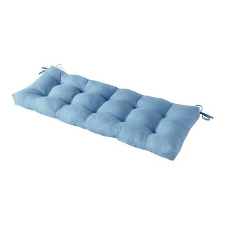 51 x 18 in. Outdoor Reversible Tufted Bench Cushion - Bed Bath & Beyond ...
