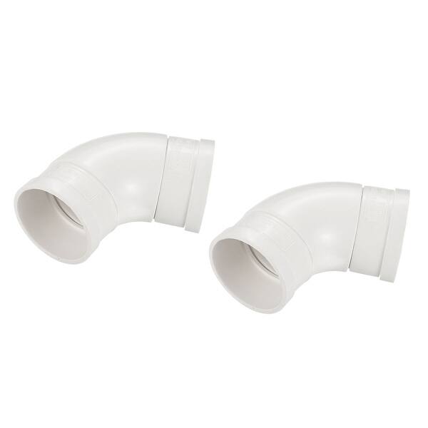 2Pcs PVC Water Pipe Multi-angle Elbow Fitting 50mm ID Tube Eccentric ...