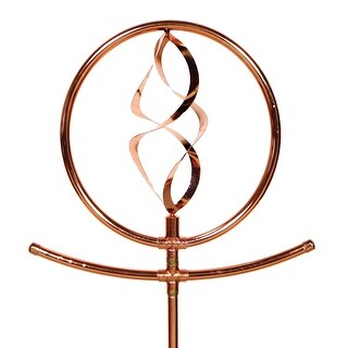 Copper Water Sprinkler Garden Stake - Decorative Spinning Spiral by ...