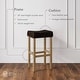 Nathan James Hylie Backless Counter Height Bar Stool with Solid Wood ...