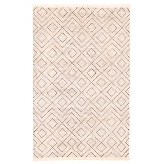 ECARPETGALLERY Hand-knotted Tangier Light Grey Rug - 5'1 x 7'10 - Bed ...