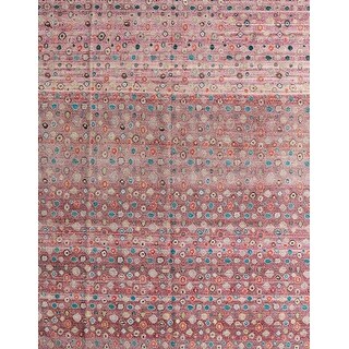 Ahgly Company Machine Washable Abstract Pink Daisy Pink Area Rugs - Bed ...
