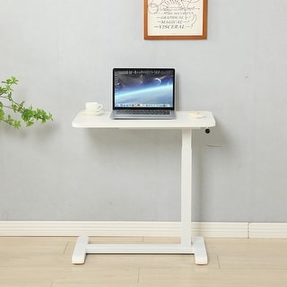 Adjustable Mobile Standing Desk with Gas Spring Lift and Wheels for ...