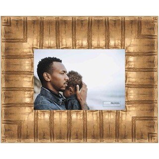 8x4 Ornate Antique Gold Complete Wood Picture Frame with UV Acrylic ...