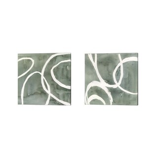 Annie Warren 'Moss Swirl' Canvas Art (Set of 2) - Bed Bath & Beyond ...