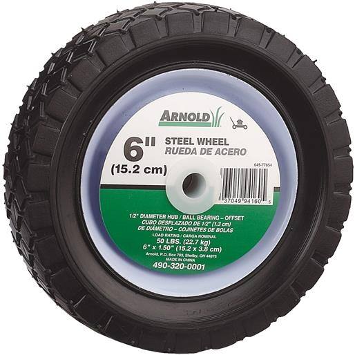 Arnold Corp. 6X1.5 Steel Offset Wheel 490-320-0001 Unit: EACH - Bed ...