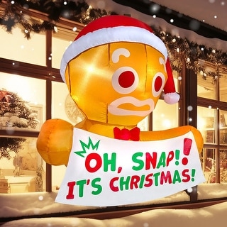 Oh Snap Gingerbread Man Inflatable - Bed Bath & Beyond - 40867974