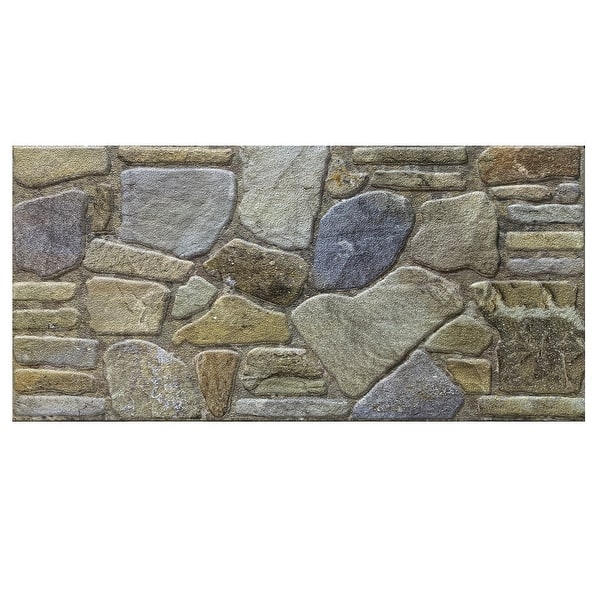 Dundee Deco Blue Grey Buff Faux Stone 3D Wall Panels, Styrofoam Facing ...