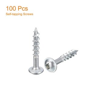 Pocket Hole Screws, 100pcs Square Drive Self Tapping Wood Screws - Bed ...