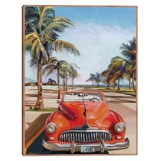 Retro Beach Day I By Studio Arts Canvas Art Print - Bed Bath & Beyond ...