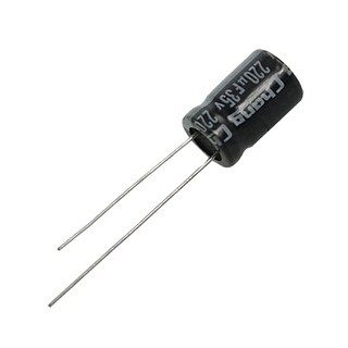 220uF 35V 8x12mm Aluminum Electrolytic Capacitor 100 Pcs - Black - Bed ...
