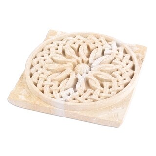 Novica Handmade Infinity Rosette Felsite Stone Decorative Accent - Bed ...