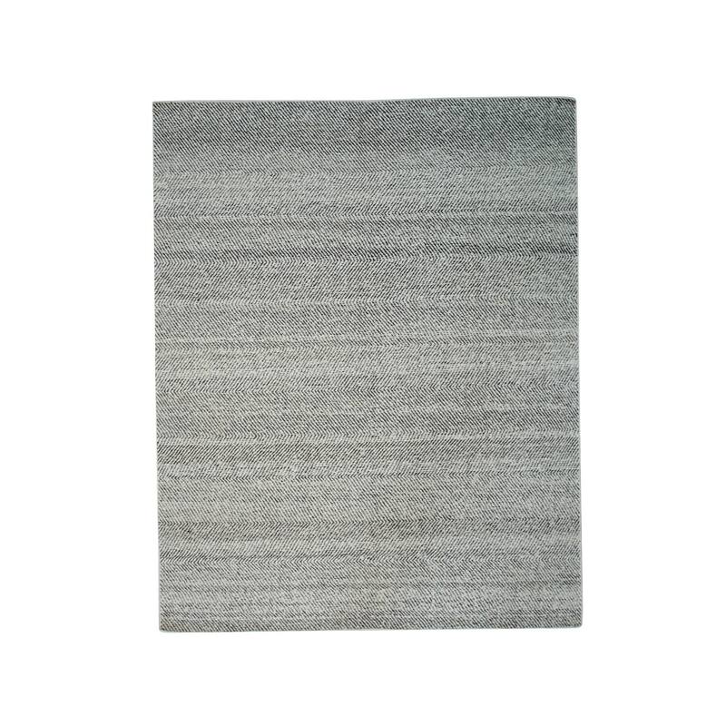 Hand-Tufted Wool Modern Tufted Stripes Rug, 5' x 8', Blue Area Rug ...