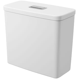Grohe Eurocube 1 / 1.28 GPF Dual Flush Toilet Tank Only - Push Button ...