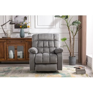 Silver+Grey Luxury Electric Lift Recliner with Heat Therapy, Massage ...