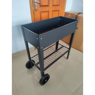 Mobile Metal Raised Garden Bed Cart with Legs - Bed Bath & Beyond ...