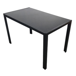 Modern Rectangle Dining Table Black - Bed Bath & Beyond - 32653964