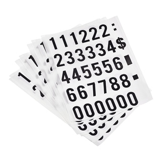 0 to 8 Number Stickers Number Character Label Self Adhesive Sticker ...