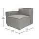 Contemporary Configurable Modular Left Side Sofa Chair with Armrest ...