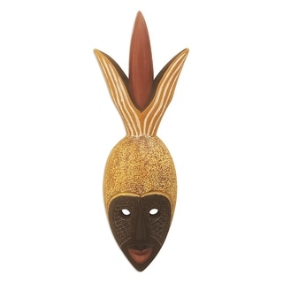Novica Handmade Pineapple Head African Wood Mask - Bed Bath & Beyond ...