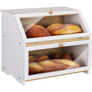 Double Layer Large Bread Box for Kitchen Counter - Bed Bath & Beyond ...