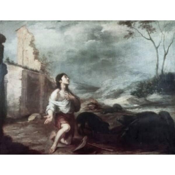 The Prodigal Son Feeding The Swine Bartolome Esteban Murillo Poster ...
