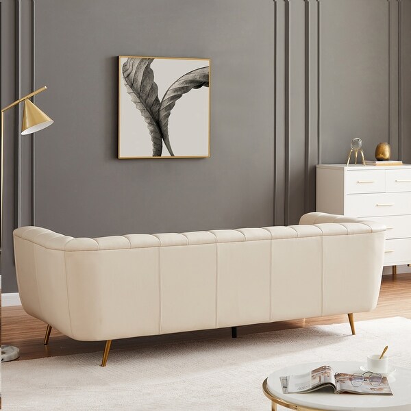 Beige leather couches for sale store