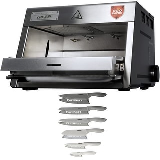 The Otto Wilde Grill Outdoor Infrared Steak Grill and 12 Pcs Knife Set ...