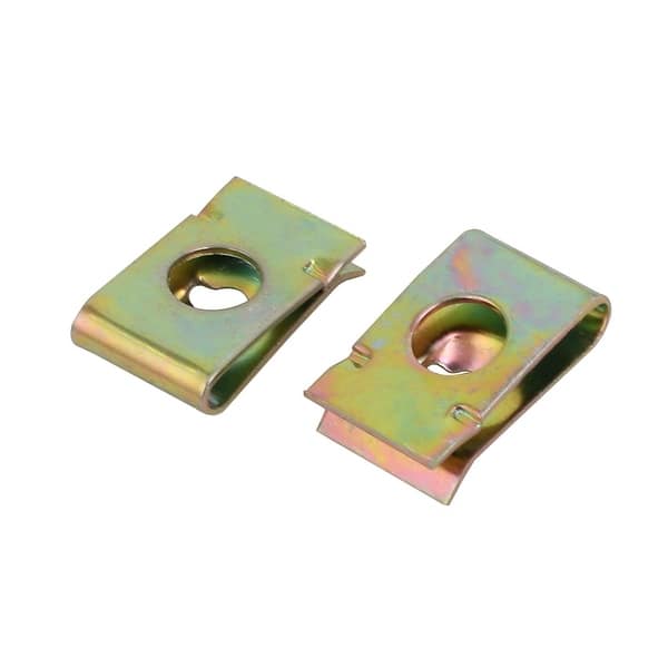 25pcs M4/ST4.0 Thread Size 65Mn Steel Zinc Plated Extruded U Nut Tone ...