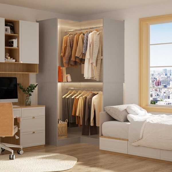 Corner closet organizer store