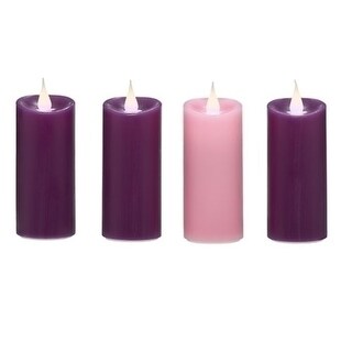 Set of 4 LED Lighted Christmas Advent Votive Candles 20" - Bed Bath ...