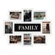 HELLO LAURA 8 Opening Family 6" x 4" Opening Wall Hanging Photo Frame ...