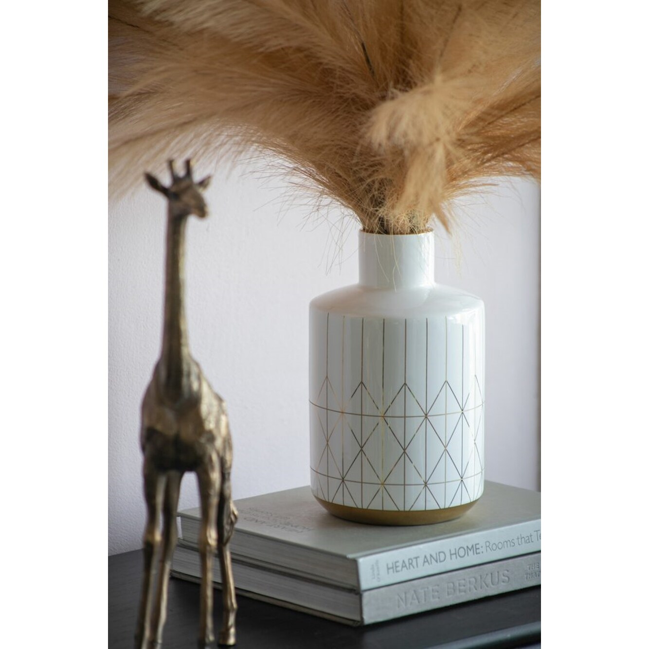 geometric giraffe ceramic