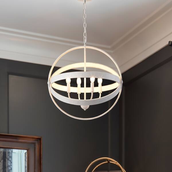 4-Light Globe Pendant Chandelier Sphere Ceiling Hanging Lighting ...