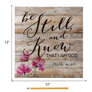 12 x 12 inch Wood Board Plank Wall Sign Plaque - Bed Bath & Beyond ...