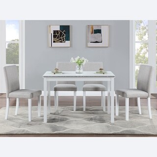 5 Pc Kitchen Table Set with a Rectangular Table and 4 Chairs - Bed Bath ...